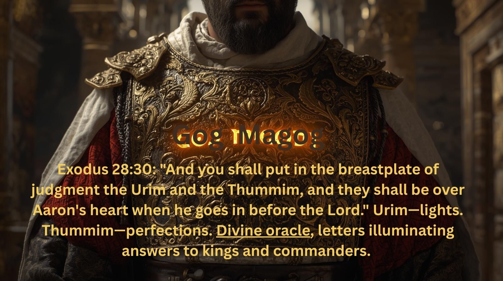 Chapter Six: Urim and Thummim – Our Codes Speak, Yours Don't - Beit ...
